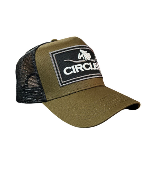 Circle L Army Green & Black High Profile Trucker Cap - Circle L Australia