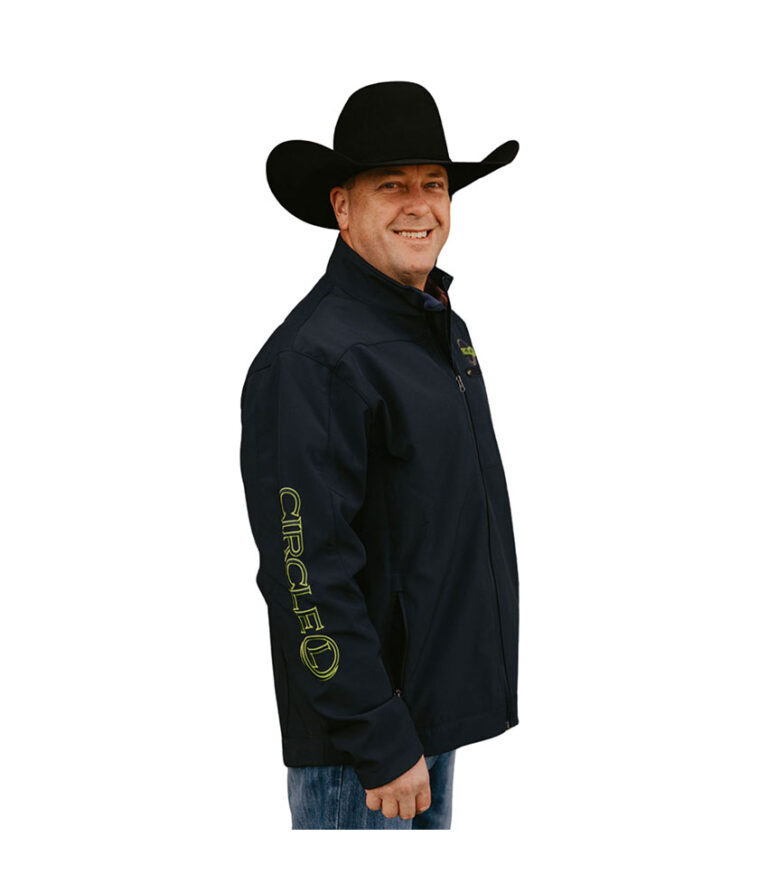 NAVY/LIME MENS SOFTSHELL JACKET - Circle L Australia